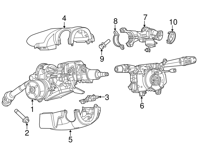 2015-2022 Mopar Ignition Switch 68539348AA | Mopar Parts Canada