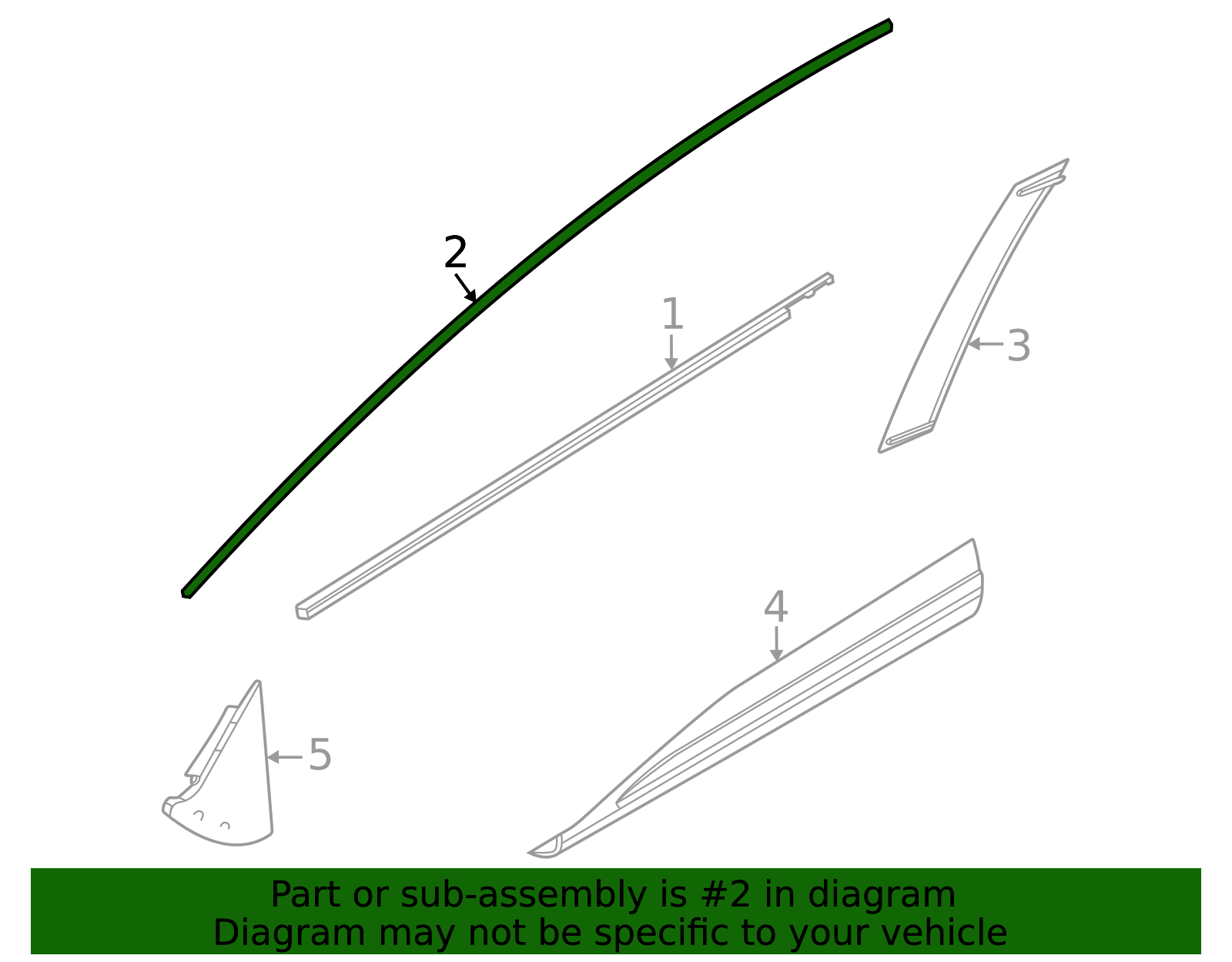 2021-2025 Nissan Rogue Frame Molding 80282-6RA0A | Olympia Nissan ...