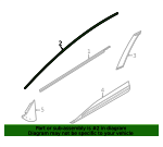 2021 Nissan Rogue Frame Molding 80283-6RA0A | TascaParts.com