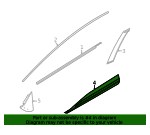 2021 Nissan Rogue Body Side Molding 80871-6RA0A | Nissan Parts Plus