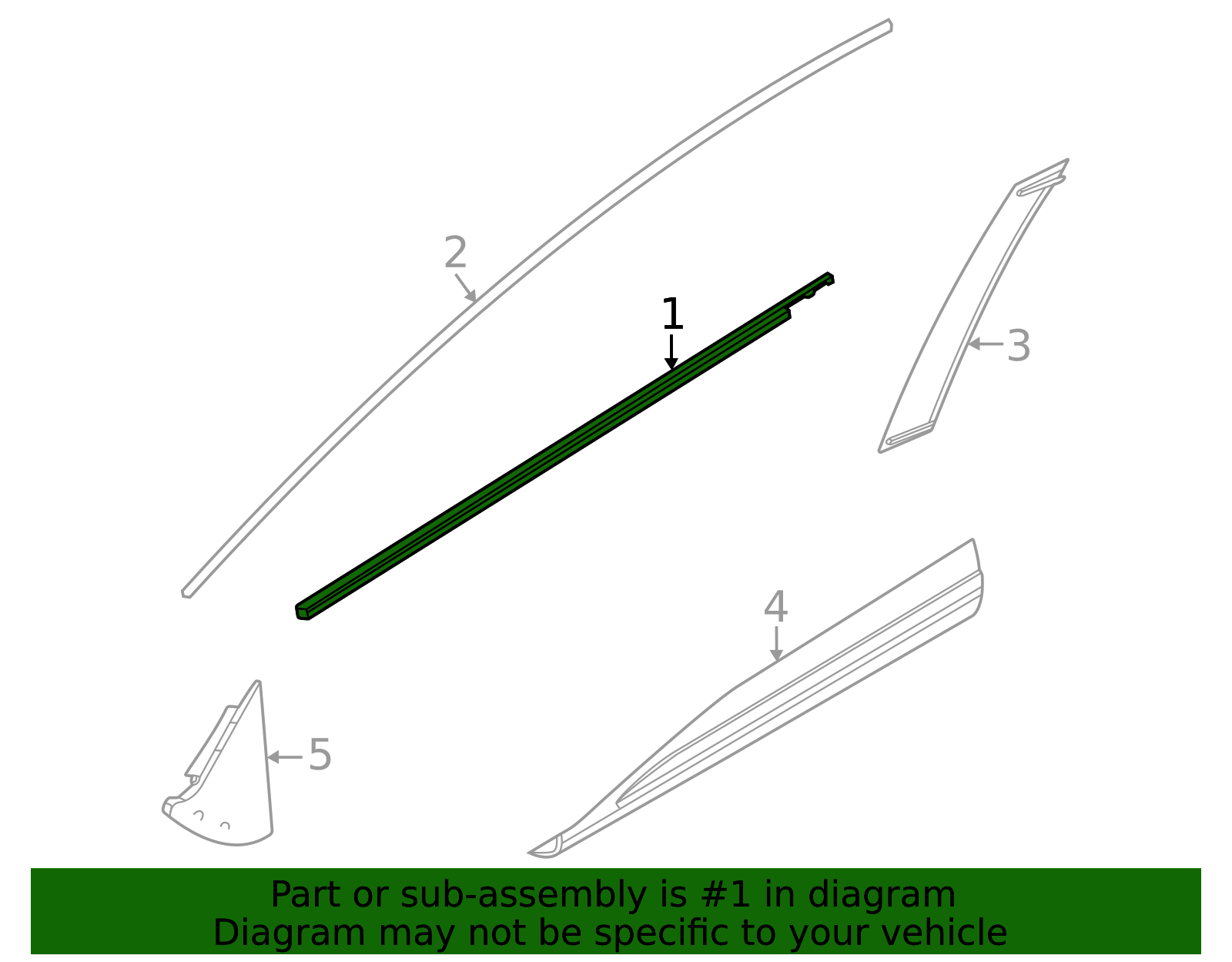 2021-2025 Nissan Rogue Belt Molding 80820-6RA0A | Nissan Parts Central