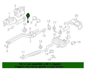 18107549447 - 2006-2013 BMW Exhaust Manifold Gasket (18-10-7-549-447 ...