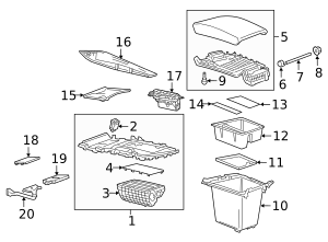 2018-2024 Buick Enclave Front Floor Console Auxiliary Cooling Duct ...