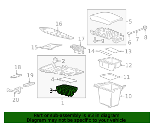 2022-2023 Buick Enclave F Holder 84836170 | GMPartsDirect.com