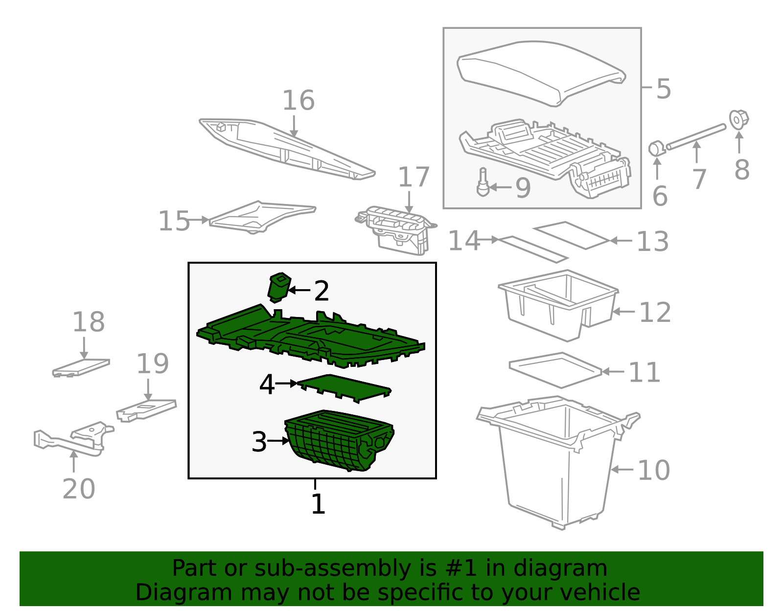 2022-2024 Buick Enclave Trim Plate 84857857 GM | GMPartsDirect.com