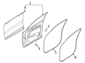 82130-R0000 - Door Weather-Strip 2022-2023 Kia Carnival | Kia.Parts Store