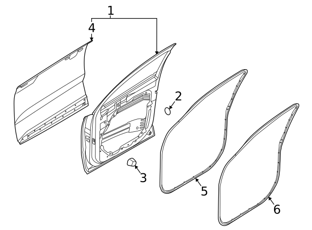 2022-2023 Kia Carnival Door Weather-Strip 82140-R0000 | TascaParts.com