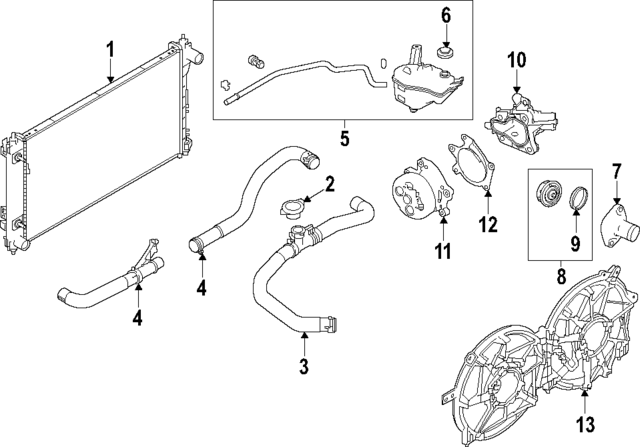 21503-6CA0A - Lower Hose 2019-2024 Nissan Altima | Nissan Parts ...