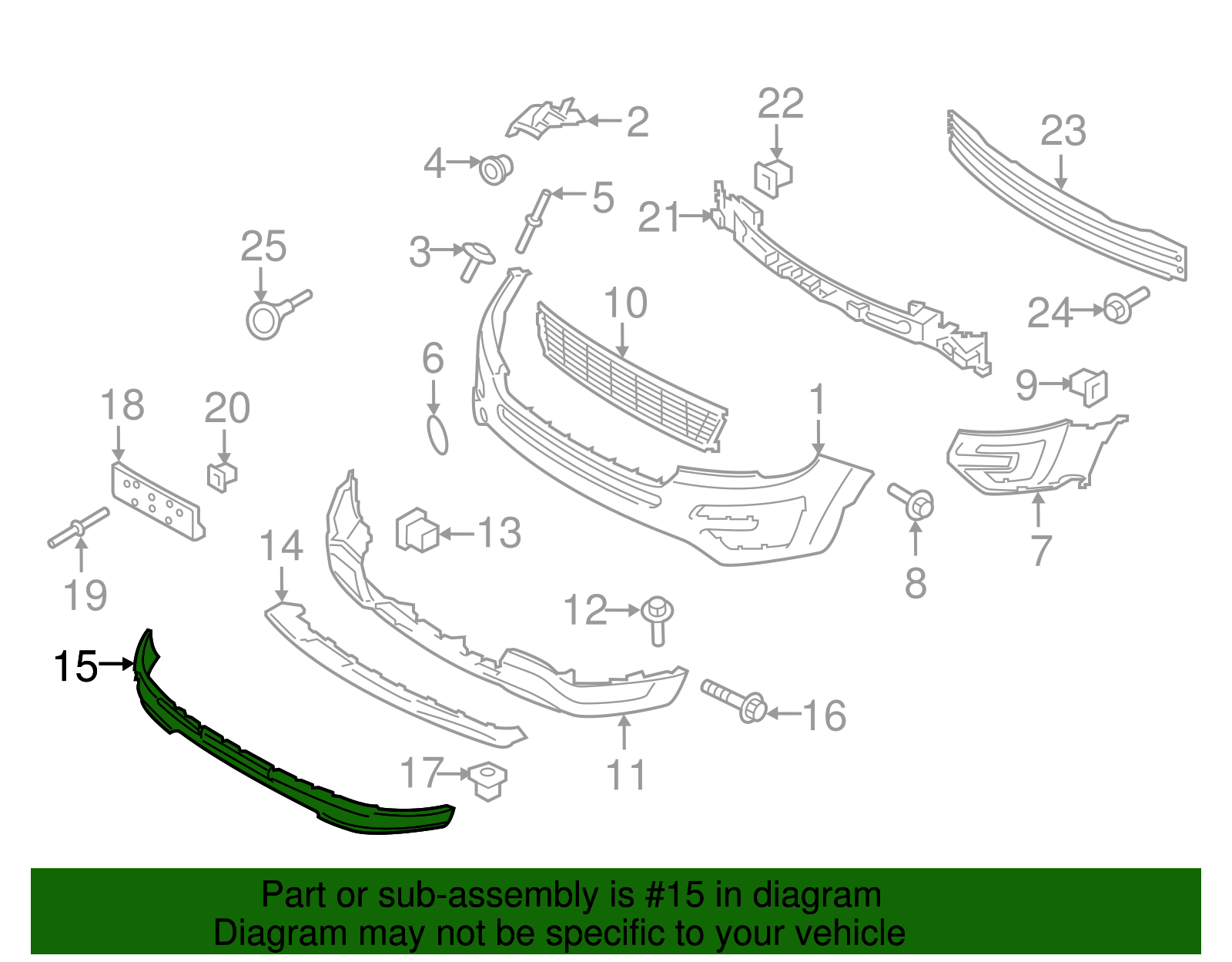FB5Z-17626-AA - Valance 2016-2019 Ford Explorer | Big 3 Auto Parts