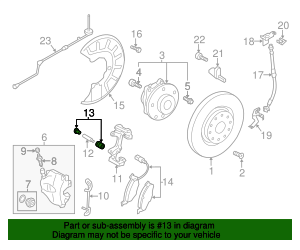 1996-2023 Volkswagen Disc Brake Caliper Pin Boot Kit 8V0-698-647 ...