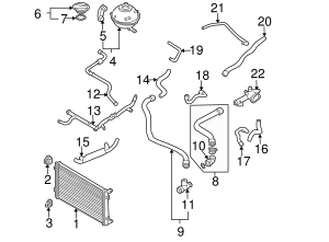 1C0-121-086-L - Hose 1998-2005 Volkswagen Beetle | AutoNationParts.com