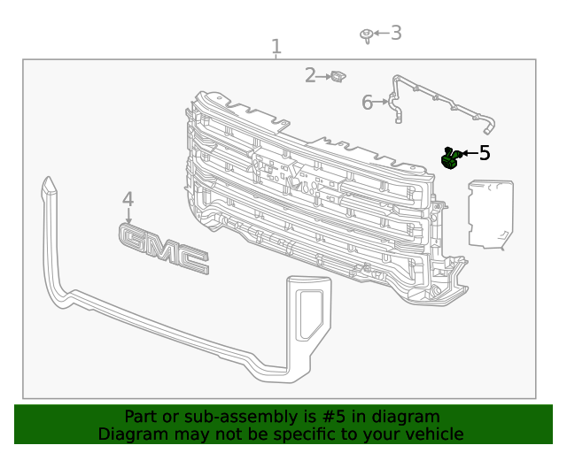 2019-2023 GMC Front Camera (Replaced Part Number 84400585) 84690428 GM ...