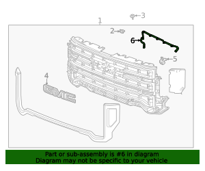 2020-2023 GMC Front View Camera Switch Wiring Harness 84478448 GM ...