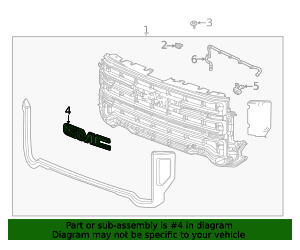 2019-2023 GMC Emblem 23400421 | GetOEMParts.com