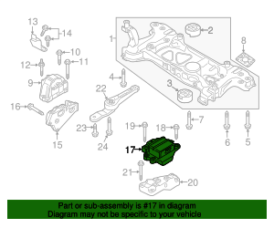 2008-2018 Volkswagen Trans Mount 1K0-199-555-AB | VW Direct Parts