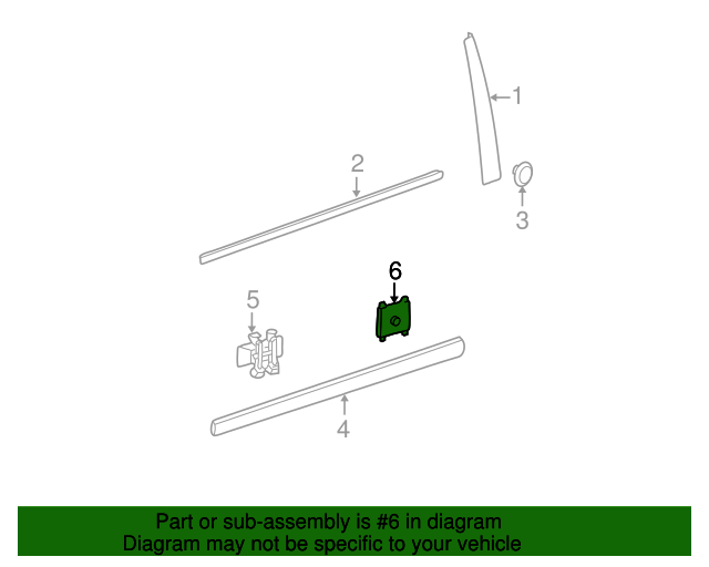 008-988-21-78 - Body Side Molding Clip 1996-2009 Mercedes-Benz ...