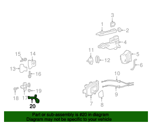 2018-2020 Jeep Check Strap - Driver's Side (LH) 68349633AC | TascaParts.com