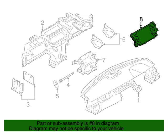 Genuine OEM Center Bracket Support Part# LR073035 Fits 2015-2016 Land ...