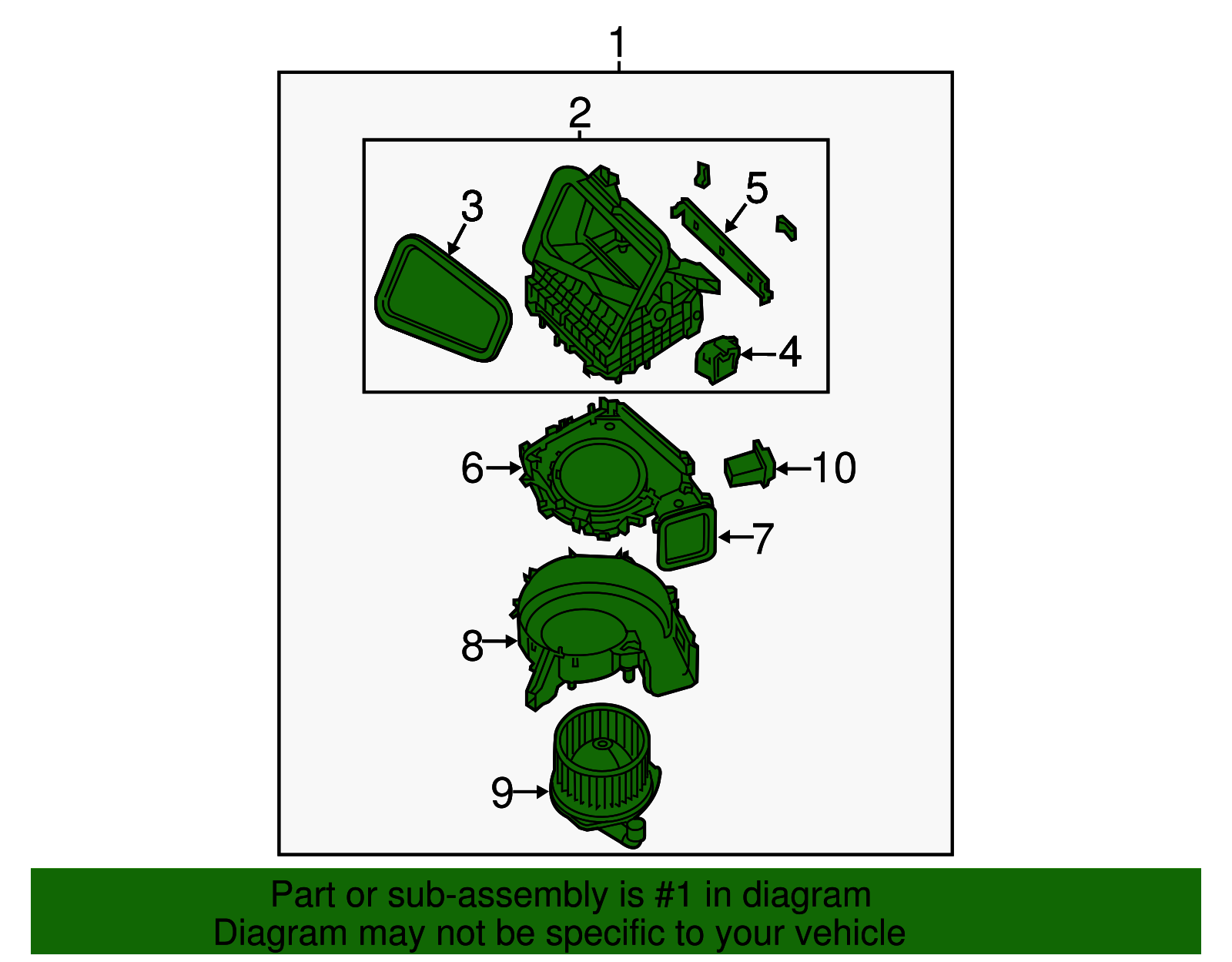 2012-2021 Nissan Blower Assembly 27210-1PA0A | Bill Kay Nissan Parts