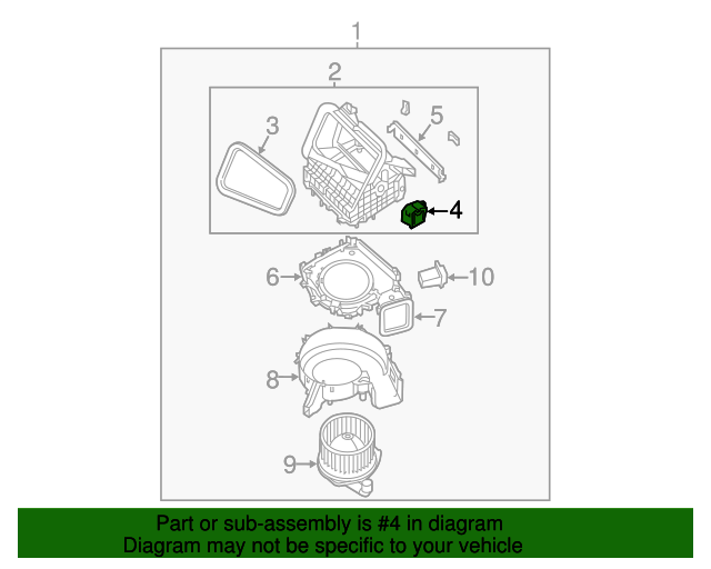 2012-2021 Nissan HVAC Air Inlet Door Actuator 27730-1PA0A | Nissan ...