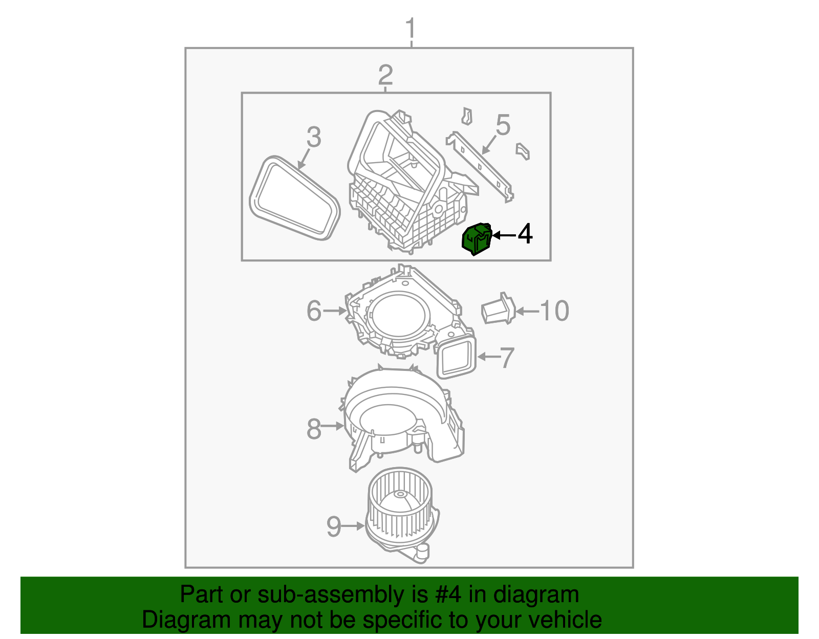 2012-2021 Nissan HVAC Air Inlet Door Actuator 27730-1PA0A | Team Nissan ...