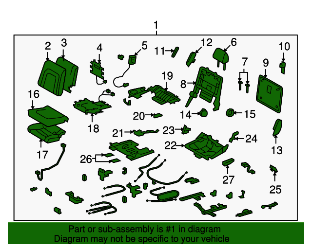 71300-60G00-E2 - Seat Assembly 2008-2009 Toyota Land Cruiser | Bam ...
