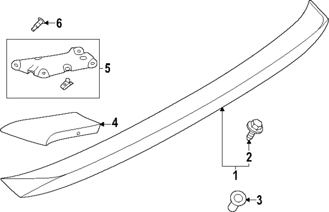 2024 Nissan Z Spoiler End 96032-6GR4A | TascaParts.com