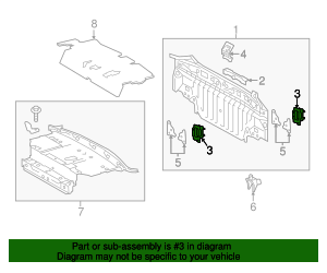 2015-2017 Toyota Camry Bumper Bracket 58303-06020 | Toyota Parts