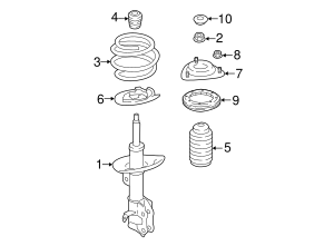 2018-2021 Subaru Strut Bearing 20320FL010 | TascaParts.com