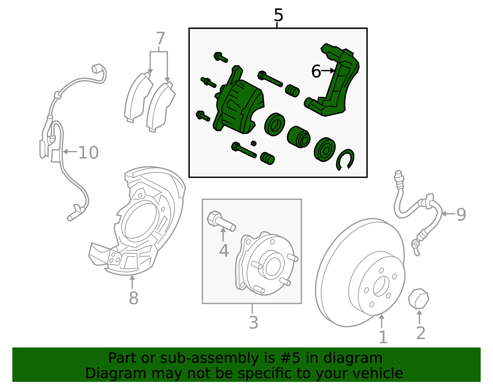 2019-2024 Toyota Disc Brake Caliper 47750-33311 | OEM Parts Online