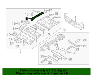 65528-G5300 - Rail Reinforced 2017-2022 Kia Niro | Kia.Parts Store