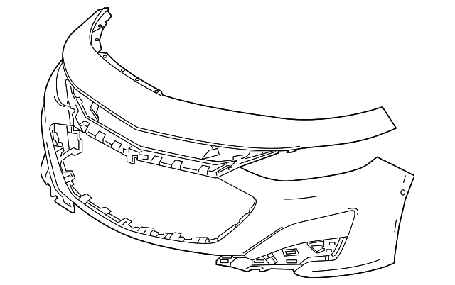 2019-2021 Chevrolet Malibu Bumper Cover 84543709 | TascaParts.com