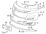 2019-2024 Chevrolet Malibu Front Lower Bumper Cover 84584222 GM ...