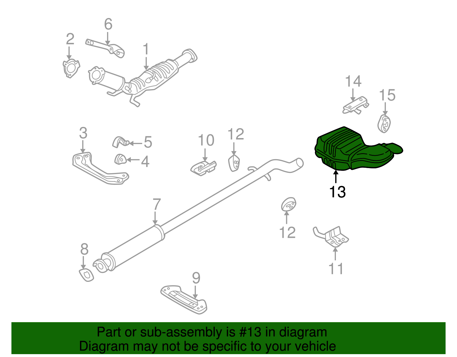 8638532 - Exhaust Muffler 2001-2007 Volvo | AutoNation Parts