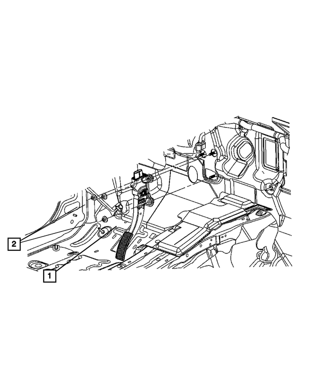 2007 Jeep Accelerator Pedal, Left Hand 4891623AA | Mopar Estores