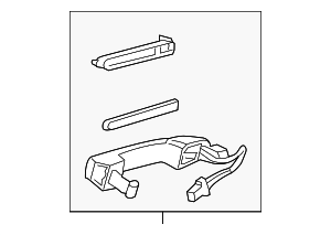 2013-2014 Cadillac Primed Rear Exterior Side Door Handle 13592175 ...