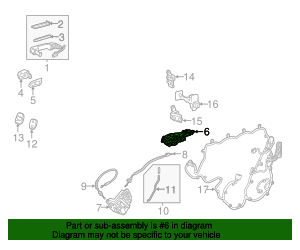 2013 Cadillac XTS Passenger Side Rear Door Outside Handle Bracket ...