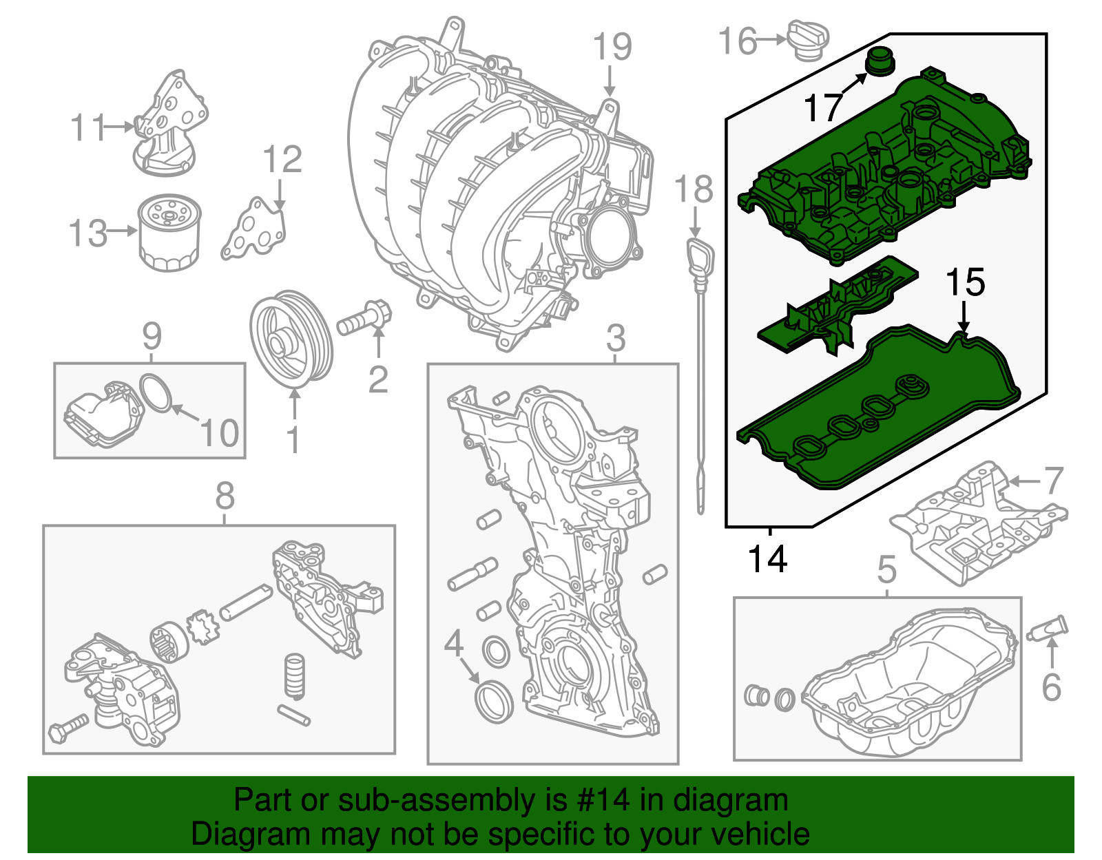 PE01-10-210A - Valve Cover - 2012-2016 Mazda | Mazda Parts Factor