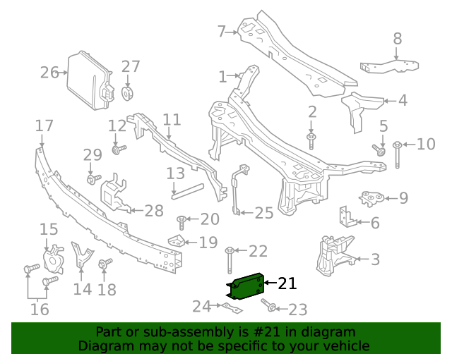 2016-2023 Mercedes-Benz Frame Rail End 213-620-15-00 | AutoNationParts.com