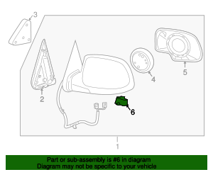2002-2007 GM Turn Signal Light Lens 88980307 | TascaParts.com