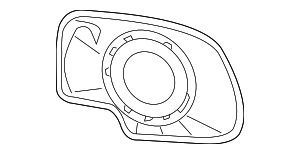 2003-2006 GM Driver Side Rearview Mirror Glass 88986364 GM ...