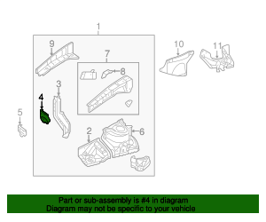 53717-06030 - Plate 2007-2011 Toyota Camry | AutoNationParts.com