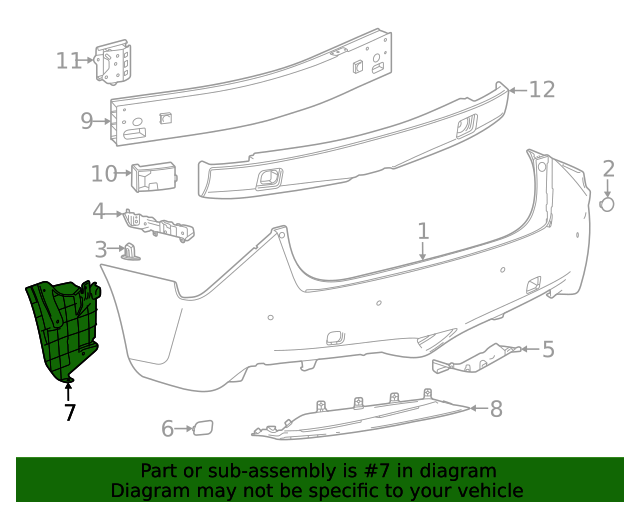 52591-62010 - Side Seal - 2016-2020 Toyota Mirai | OEM Genuine Toyota Parts