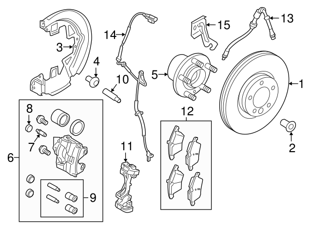 Brake Pads Front - 2015-2019 Land Rover (LR160435) | Land Rover ...