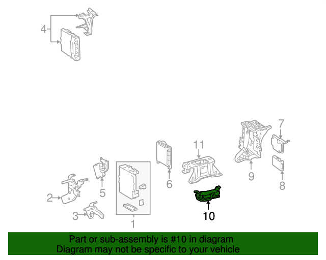 2014-2019 Toyota Highlander Voltage Reg 86210-48100 | Toyota Parts Center