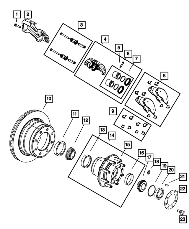 Disc Brake Assembly Diagram