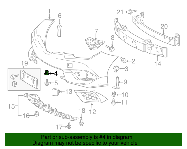 Bumper Cover Grommet - Toyota (90189-06228) | Toyota Parts