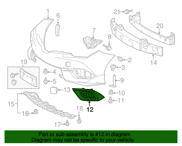 2016-2018 Toyota Side Cover 52040-12090 | Toyota Parts Center