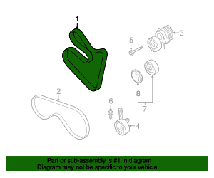 11-28-7-540-949 - Serpentine Belt 2007-2010 BMW X5 | AutoNationParts.com