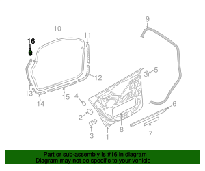 2005-2011 Audi Retainer Clip 4F0-831-719 | OEM Parts Online
